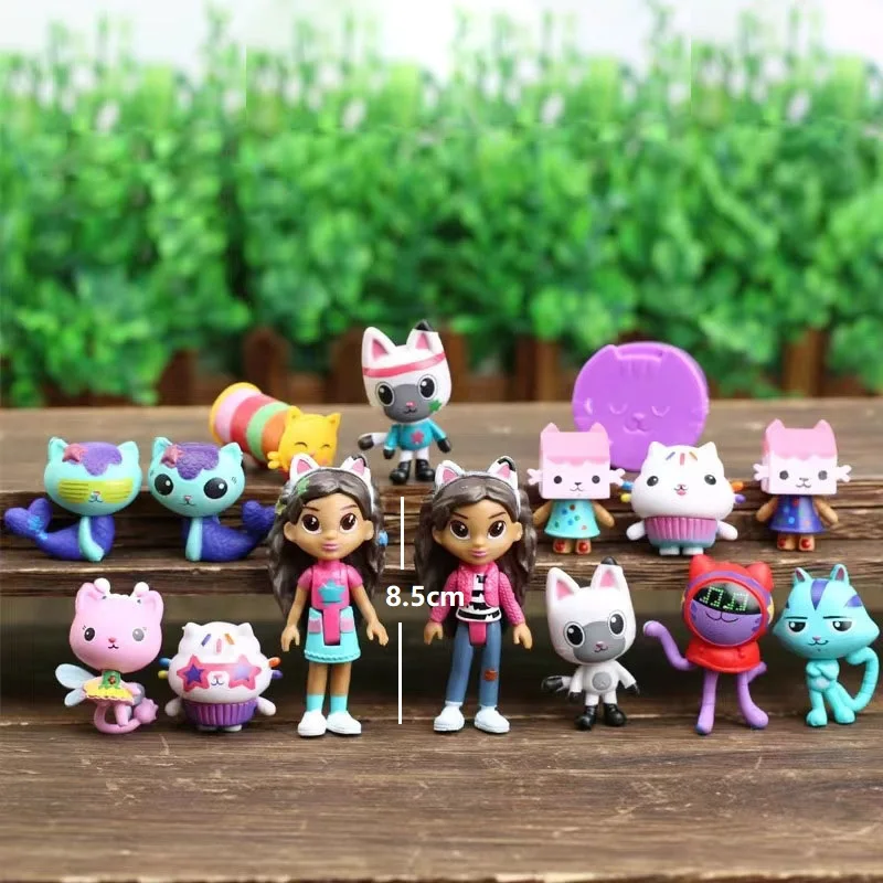 Gabby-Dollhouse-PVC-Figure-Toy-Set-para-Crian-as-Mercat-Cartoon-bichos ...