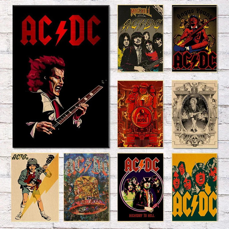 AC-DC-Band-Poster-Rock-Cafe-Bar-Canvas-Painting-for-Living-Room-HD ...