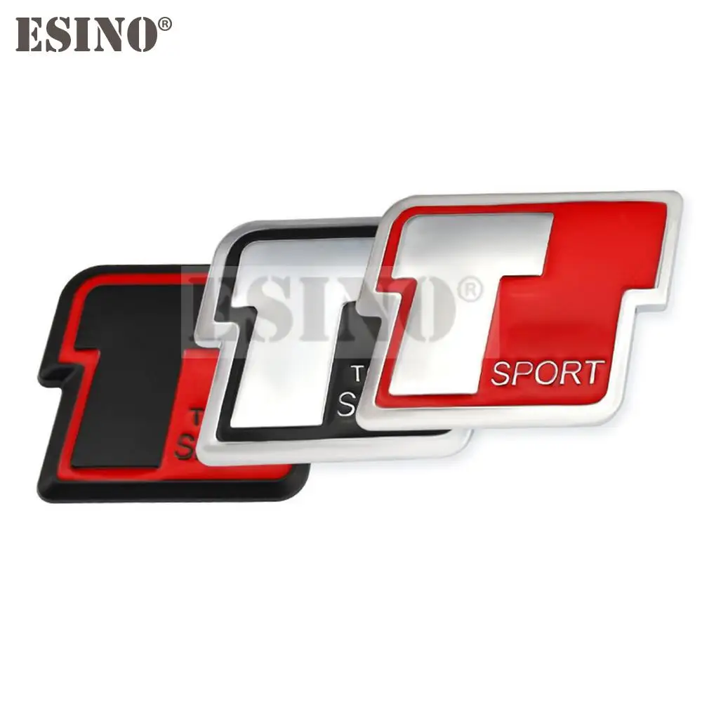 Car Styling T Sport 3D Metal Zinc Alloy Car Badge Body Fender Rear ...