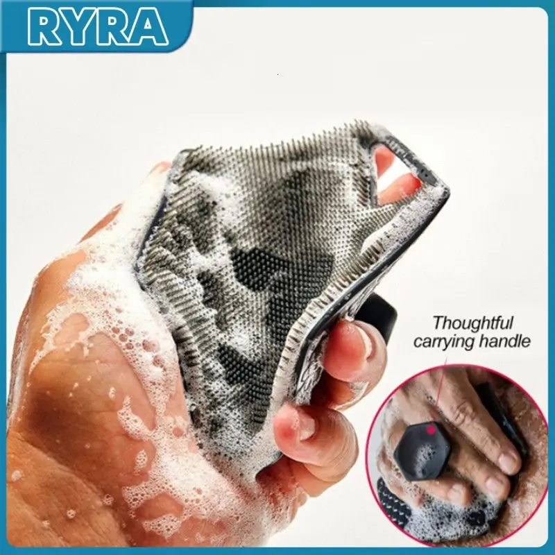 Portable-Silicone-Bath-Brush-Soft-Bath-Brush-Exfoliates-Bathing-Tools ...