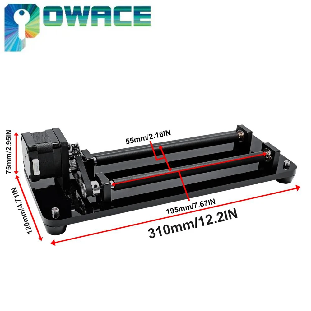 DIY-Y-Axis-CNC-360-Rotating-Engraver-Module-Rotary-Roller-Table-For ...