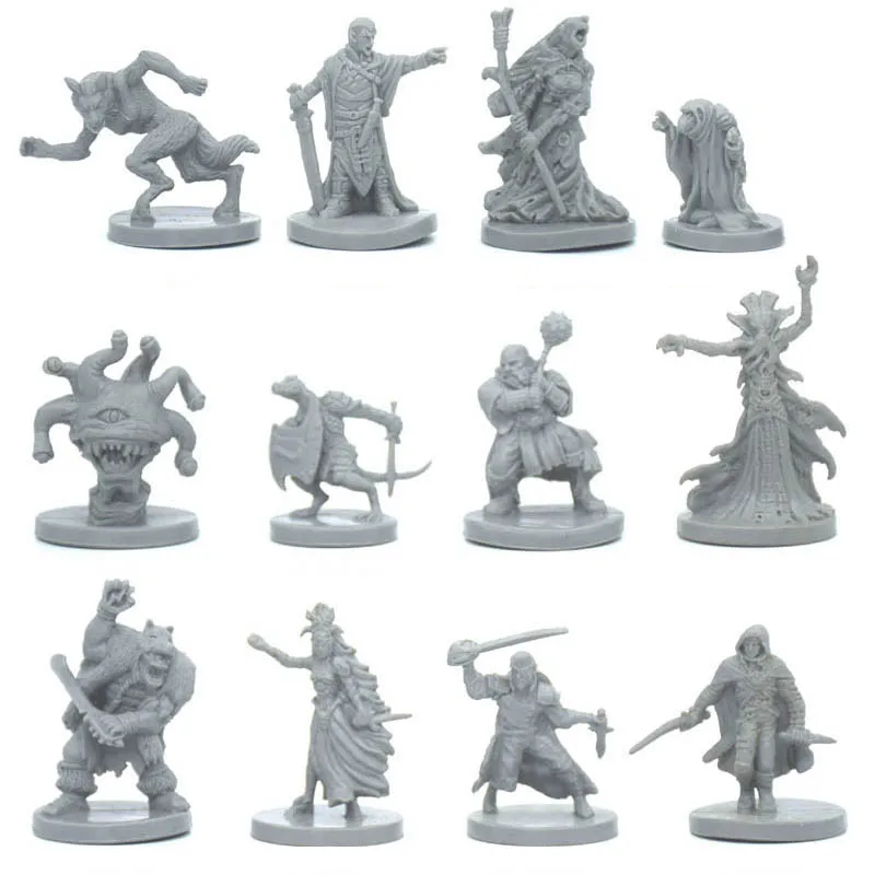 TRPG-BBG-Jogo-de-Tabuleiro-Miniaturas-Elf-Dwarf-Goblin-Guerreiro ...