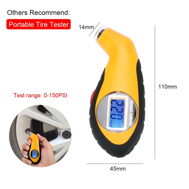 Foldable Monitor Solar TPMS Car Tire Pressure Monitoring System Tyre ...