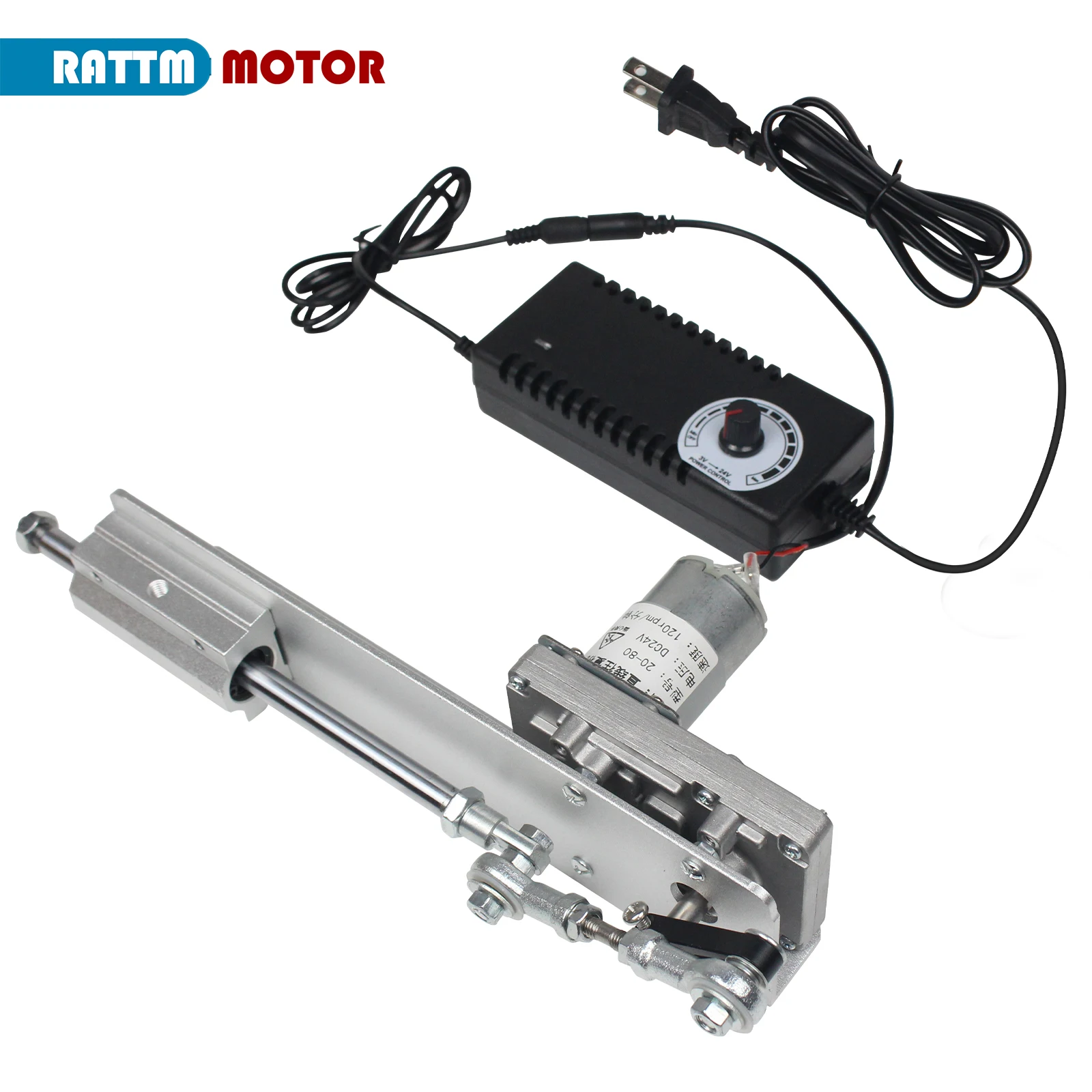 Upgrade-Powerful-Motor-DIY-Reciprocating-Linear-Actuator-DC-24V-120rpm ...