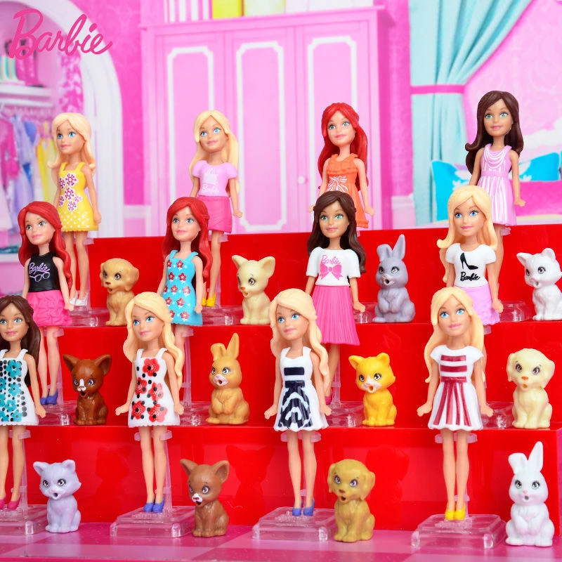 Original-Mattel-Mini-Barbie-Doll-Pet-Series-Toys-for-Girls-Princess ...