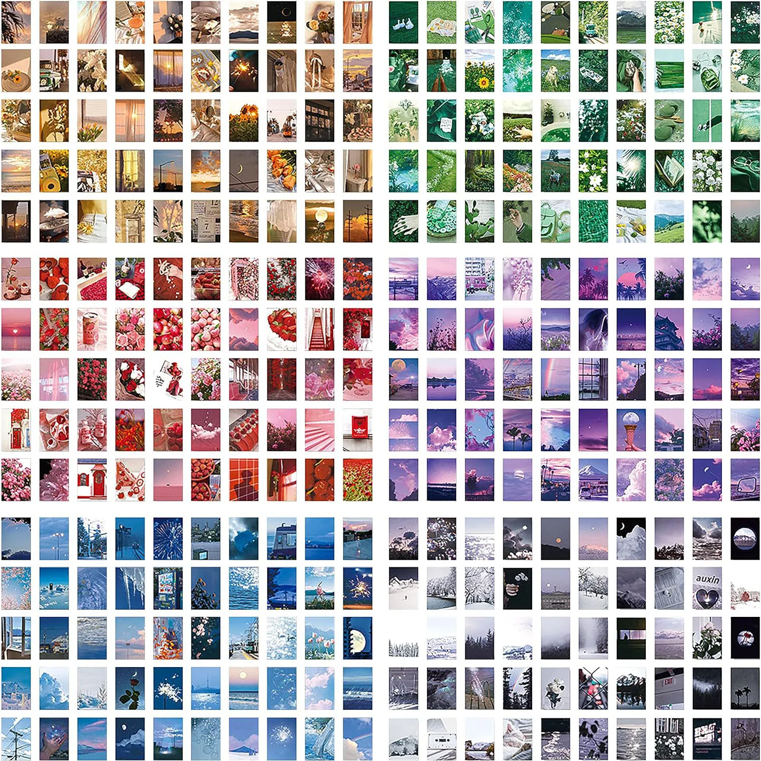 300Pcs-Washi-Stickers-Set-6-Themed-Vintage-Journal-Sticker-Sunset ...