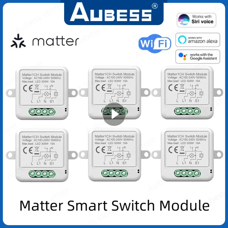 WIFI-Smart-Switch-Module-Matter-Protocol-Wireless-Remote-Relay-Breaker ...