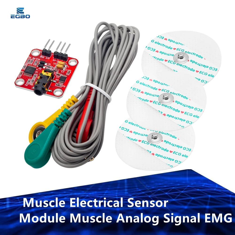 Muscle-Electrical-Sensor-Module-Muscle-Analog-Signal-EMG-Raw-Signal-Collection-Electronic ...