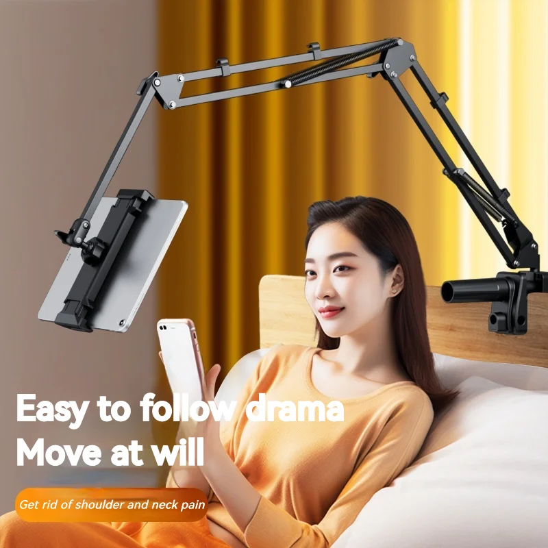 Tablet-Holder-for-Bed-Long-Arm-Clip-Holder-Stand-for-iPad-Tablet ...