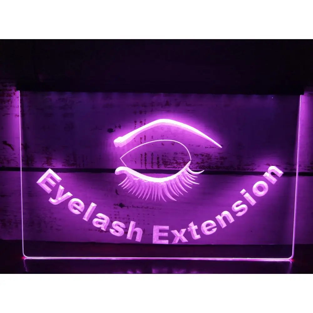 Eyelash-Extension-Beauty-Salon-LED-Neon-Sign-3D-Carving-Wall-Art-for ...