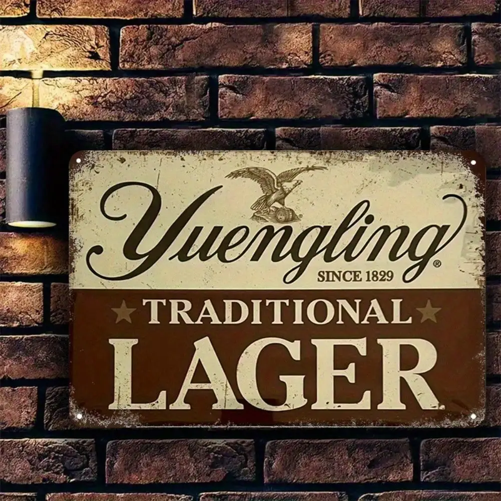 Yuengling Lager Vintage Metal Tin Sign 8x12 Inch Rustic Wall Art Decor ...