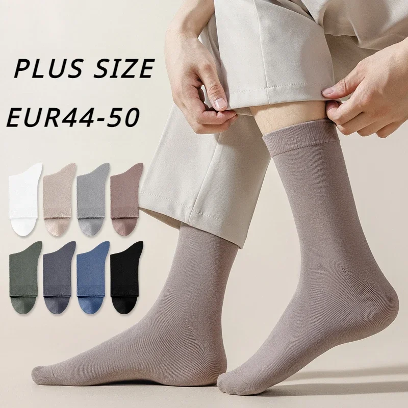10-Pairs-EUR-44-50-Plus-Size-Men-Socks-Thin-Summer-Cotton-Socks ...