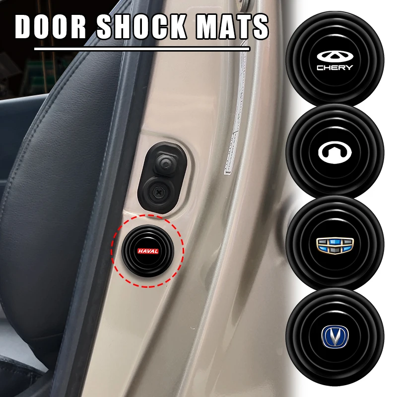 Car Door Silicone Shock Pad Anti-collision Stickers Protector For Skoda ...