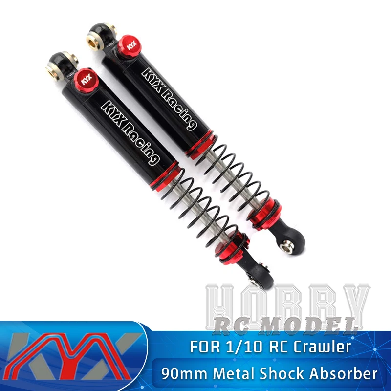 KYX Parts 2PCS Metal Hydraulic Shock Absorber 90mm for AXIAL SCX10 II 1 ...
