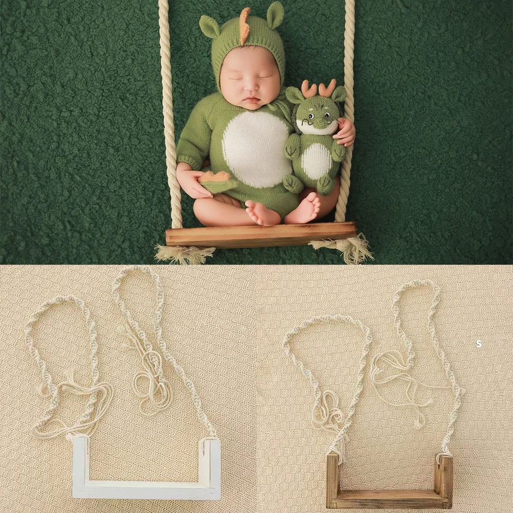 Wooden-Baby-Swing-Newborn-Photography-Swing-Props-Babies-Posing-Aid ...