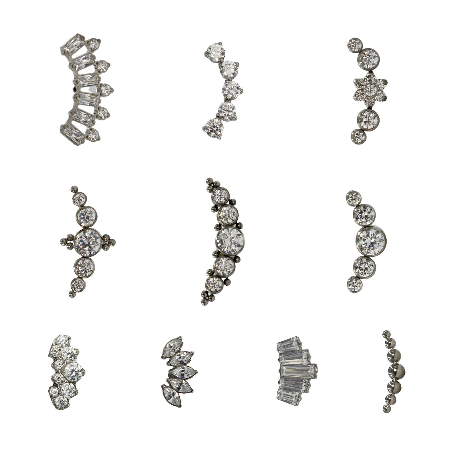 16G-Implant-Grade-Titanium-ASTM-F136-Internal-Thread-Crown-Labret-CZ ...