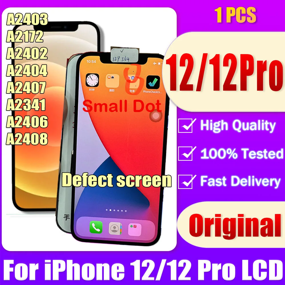 Dot-Defect-Original-For-iPhone-12-Lcd-A2403-A2172-Display-Touch-Screen ...