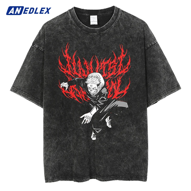 Men-Hip-Hop-Streetwear-Oversize-T-Shirt-Summer-Washed-Short-Sleeve-T ...