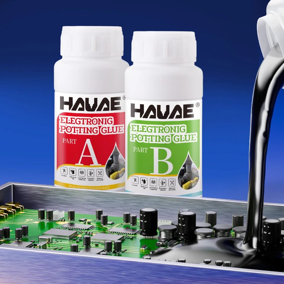 High-Hard-Epoxy-Resin-Potting-Adhesive-Soft-Silicone-Electronic-Potting ...