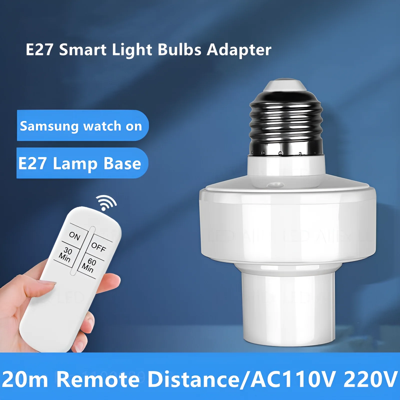 무선 원격 제어 스마트 타이머 스위치, E27 ~ E27 램프 홀더, AC220V, 집 멀티 라이트 스위치, 아기 방, 침실 타이머 스위치| | - AliExpress
