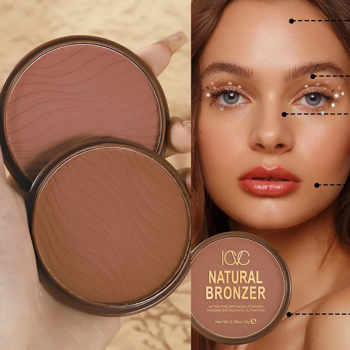 Dark-Skin-Bronzer-Contour-Palette-Matte-Brown-Nose-Shadow-Cheek-Profile ...