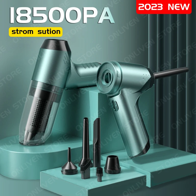 Car Vacuum Cleaner Wireless Portable Powerful Cleaning Machine Auto ...