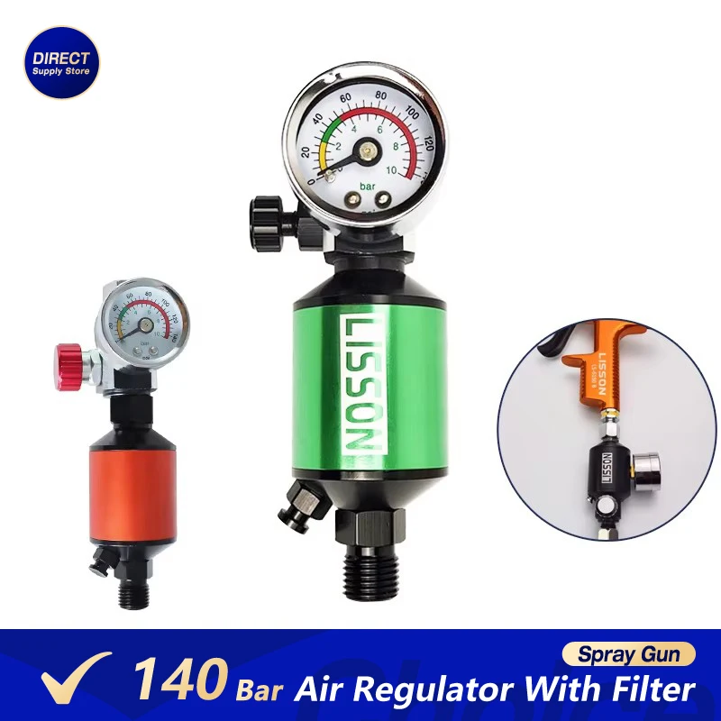 Air-Regulator-With-Air-Filter-Spray-Gun-Air-Regulator-Gauge-Air-Spray ...