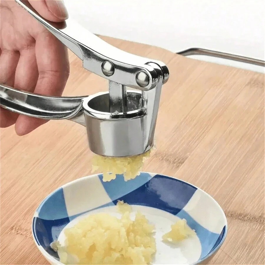 1Pc-Garlic-Press-Crusher-Mincer-Kitchen-Stainless-Steel-Garlic-Smasher ...