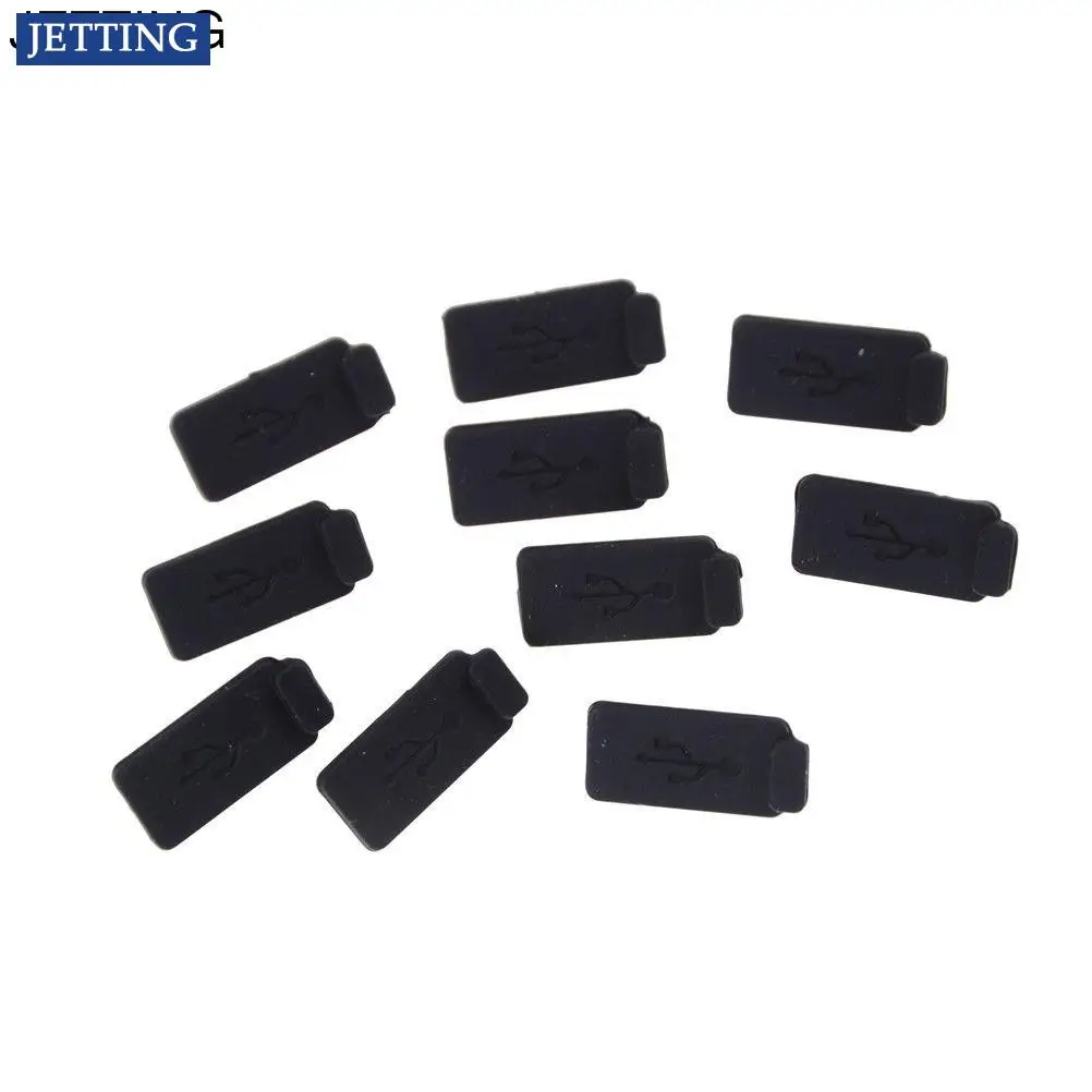 JETTING-10pcs-Durable-Black-PC-Laptop-USB-Plug-Cover-Stopper-Rubber ...