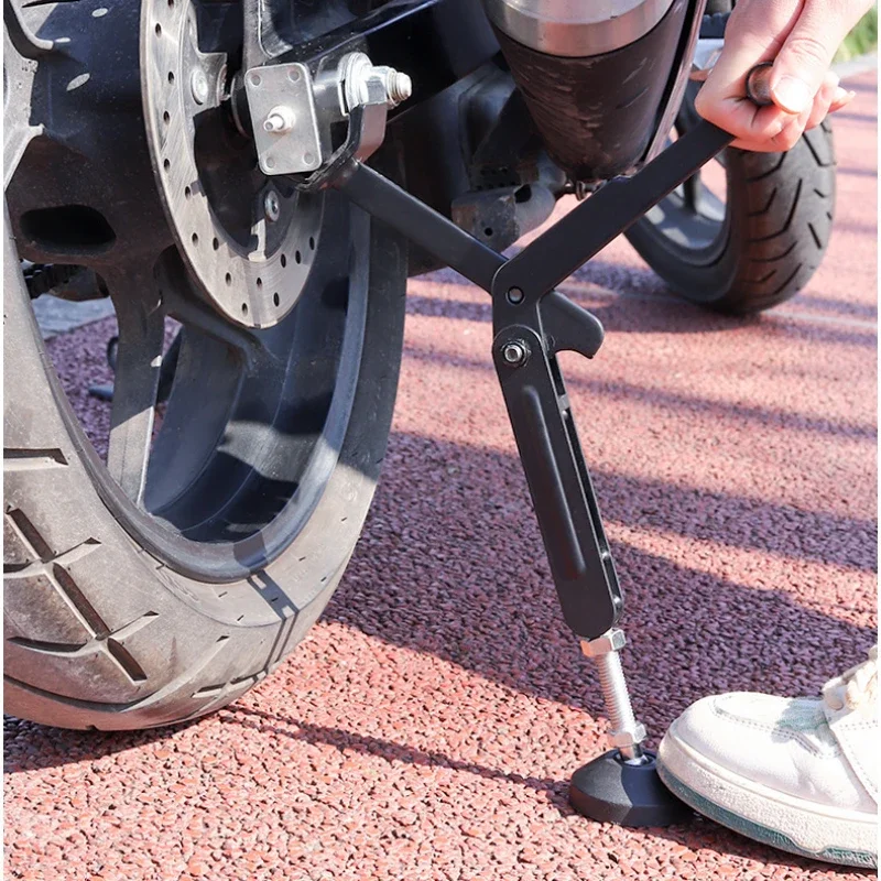 Motorcycle-Kickstand-Wheel-Support-Side-Stand-Paddock-Stable-Repair-And ...