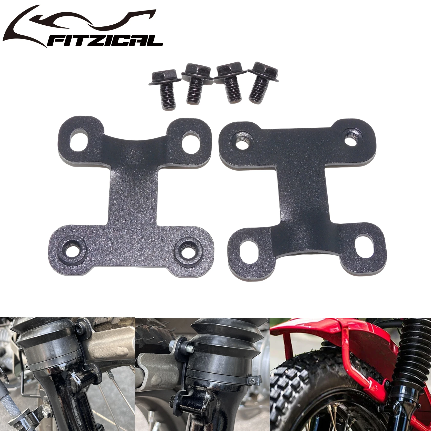 Motorcycle Front Fender Lift Kit Fit Brackets Adapters Mudguard Lifting ...