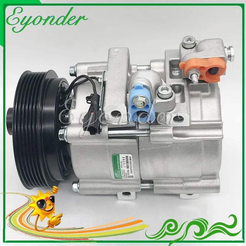 A-C-AC-Air-Conditioning-Compressor-Cooling-Pump-PV6-for-Hyundai-TRAJET ...