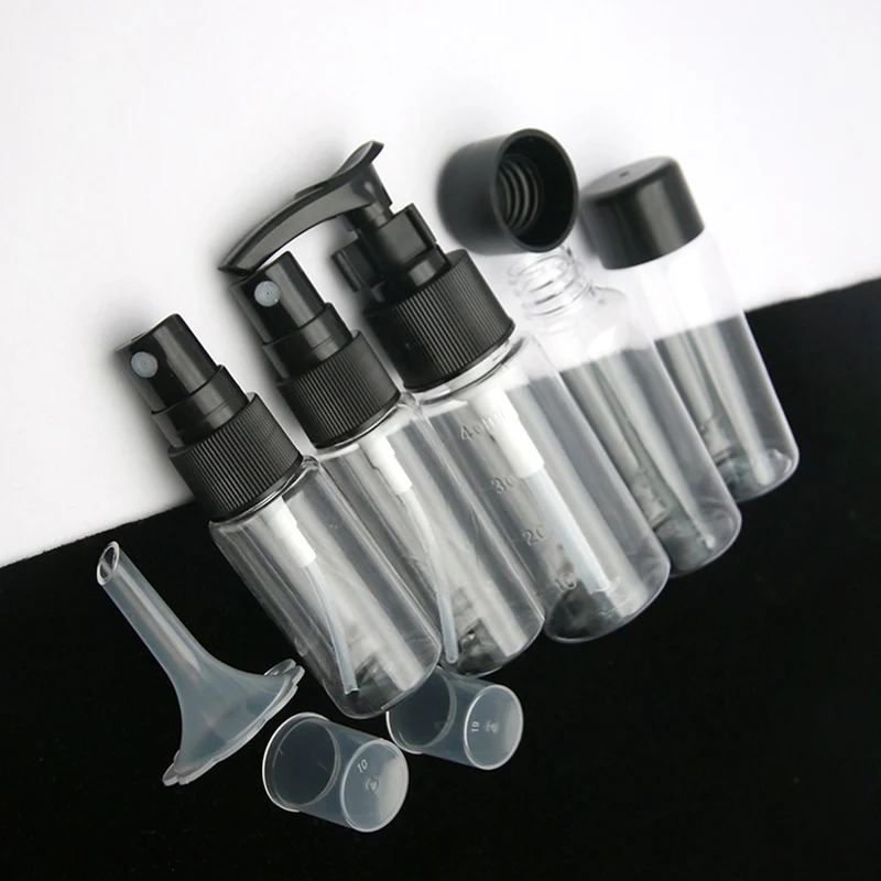 7pcs Portable Travel Refillable Empty Bottle Set Makeup Cosmetic Face Cream Pot Bottles Essence ...