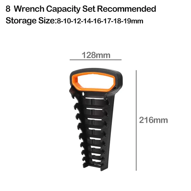 Wrench Organizer Tray Tool Storage Rack Sorter Holder Plastic Socket ...