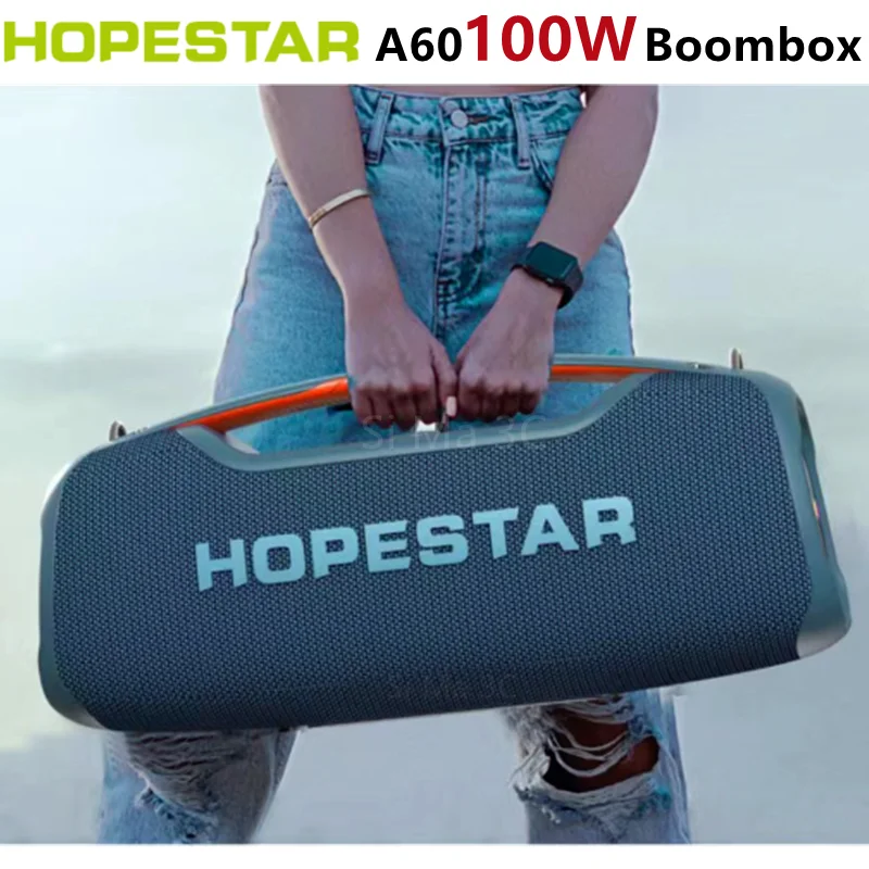 HOPESTAR A60 100W Bass Column Wireless Bluetooth Speaker Portable ...
