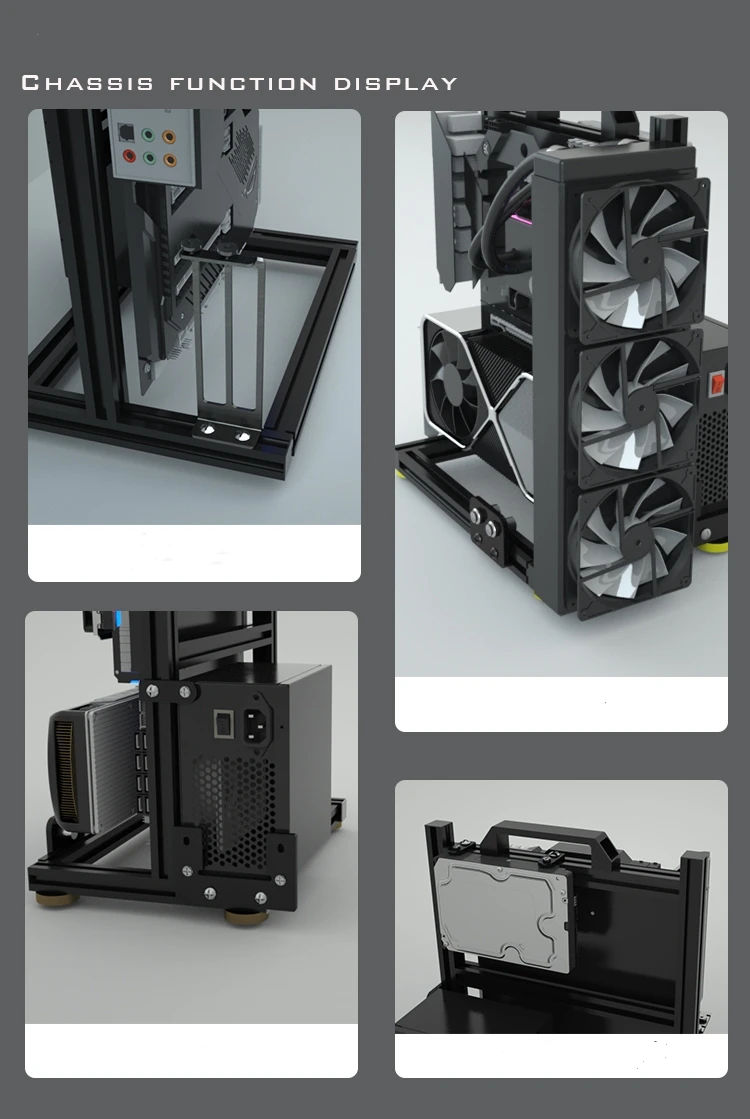 Open Air Pc Test Bench Mini Itx Matx Atx Aluminium Game 47 Off