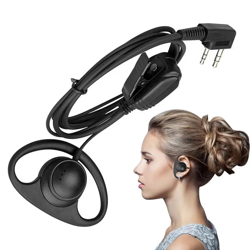 ForMotorola-Radios-2-5MM-Pin-D-Shape-Earphone-Headset-Earpiece-Earhook ...