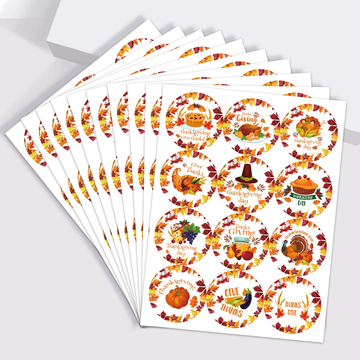 120pcs-Happy-Thanksgiving-Day-Stickers-Party-Supplies-Pumpkin-Turkey ...