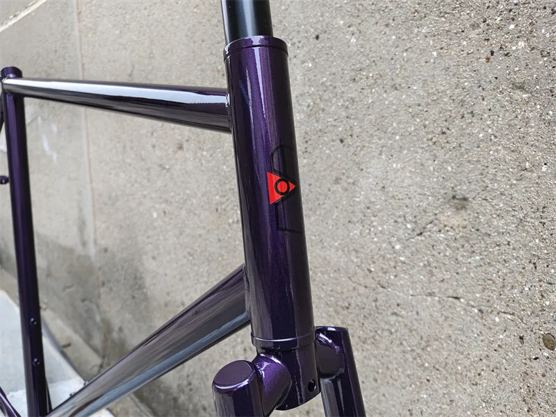 Purple Level Up Tsunami 4130 CRMO Steel Single Speed Fixed Gear Frame ...