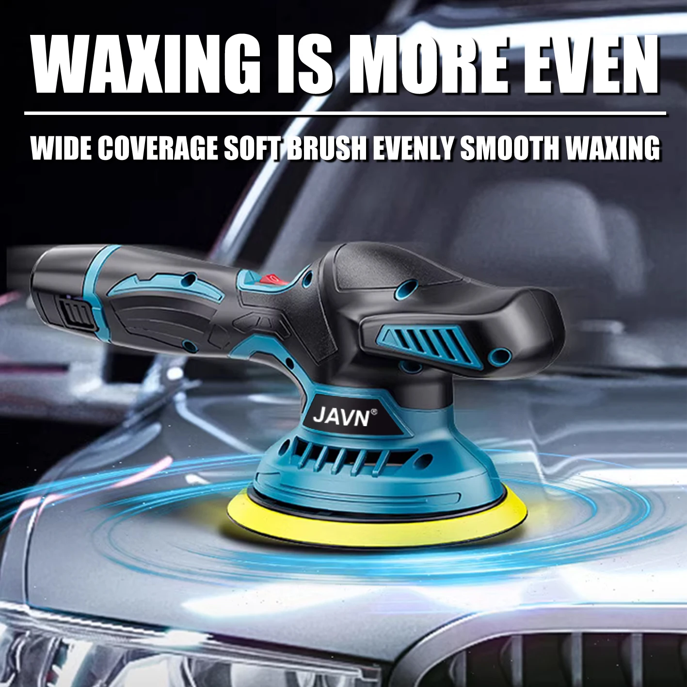 JAVN-5000RPM-Cordless-Mini-Polisher-6Gears-Car-Polishing-Machine-12V ...