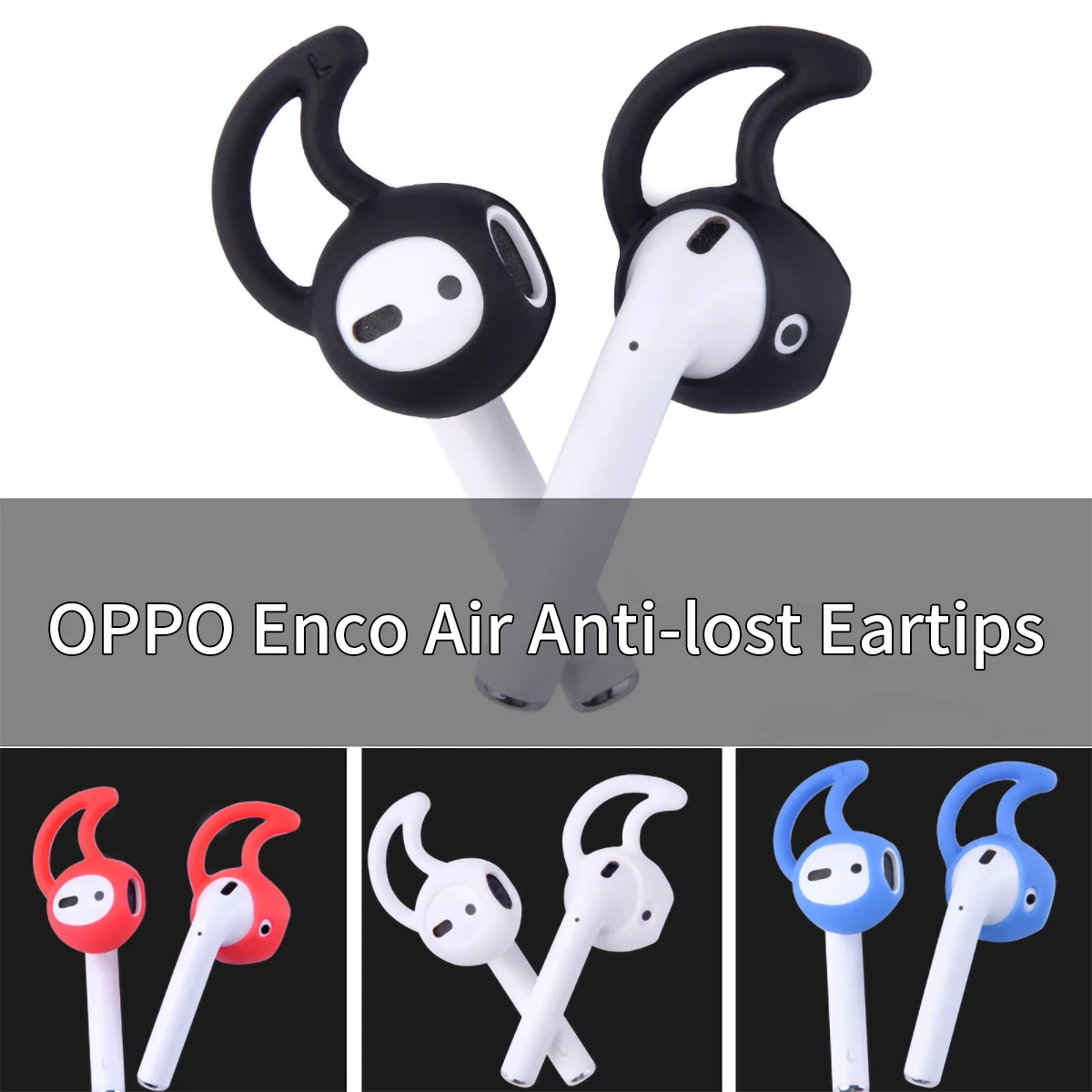 4Pcs Silicone Ear Tips for OPPO Enco Air TWS Eartips for Apple Airpods ...