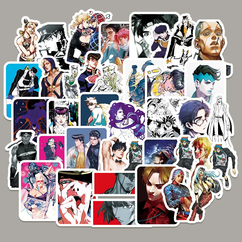 53pcs-JoJo-s-Bizarre-Adventure-Stickers-Cartoon-Stickers-Decorated ...