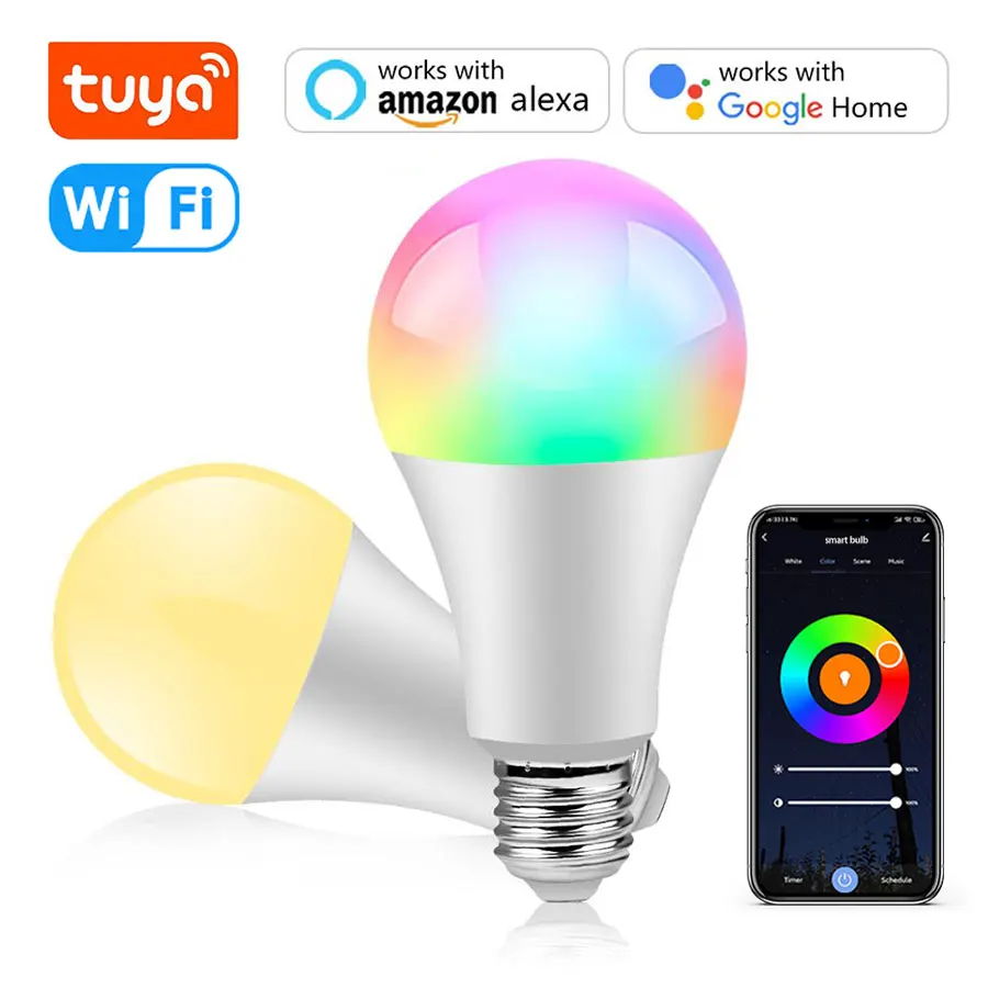 L-mpada-LED-inteligente-Tuya-WiFi-L-mpadas-RGB-APP-de-vida-inteligente ...