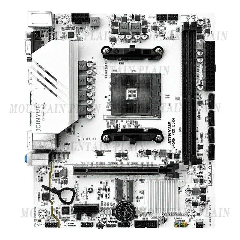 B450 Main Board White AM4 Desktop A320 with 12345 Generation CPU DDR4 ...