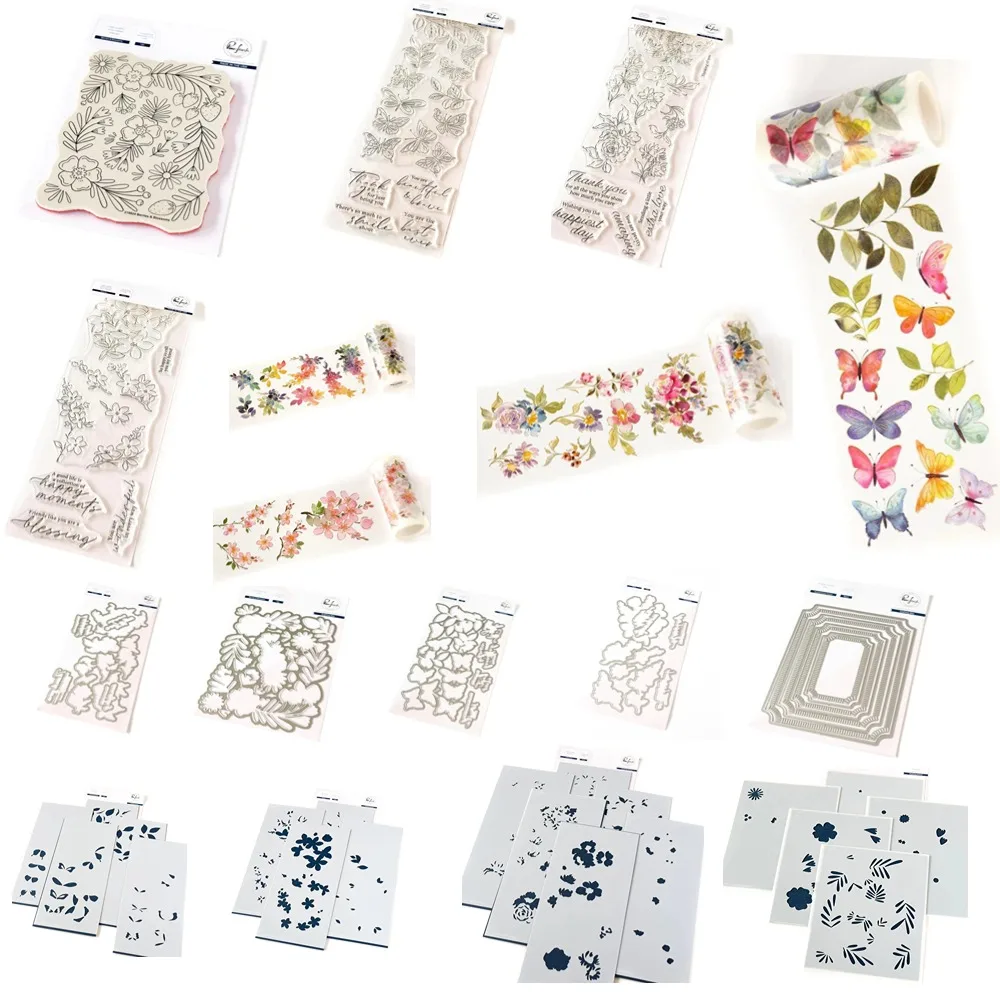 Fluttering-Butterflies-Cutting-Dies-Stamps-Stencil-Scrapbook-Diary ...