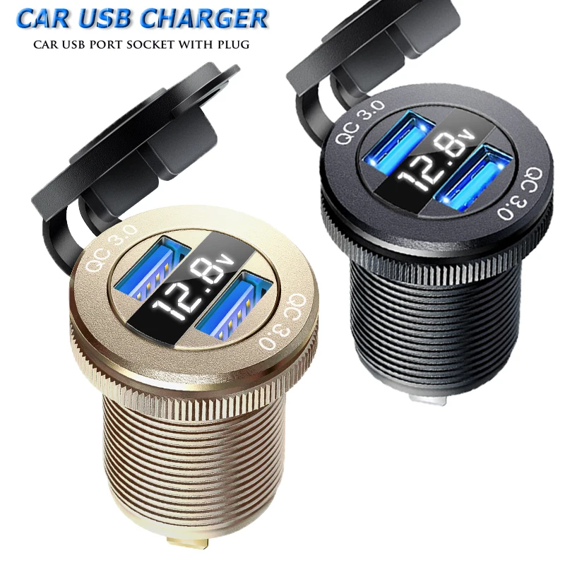 Digital-Voltmeter-12v-recessed-usb-socket-for-bmw-f30-f20-f10-qc-3-0 ...