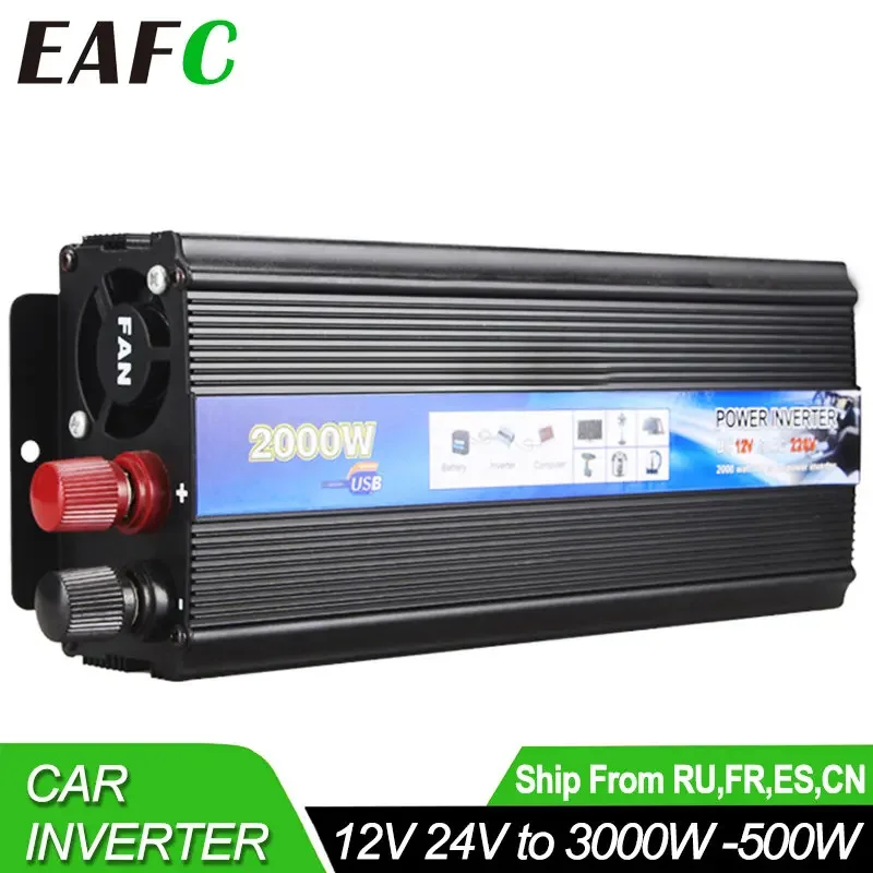 Car-Inverter-12V-24V-220V-Power-500W-1000W-2000W-3000W-Auto-Inversor ...