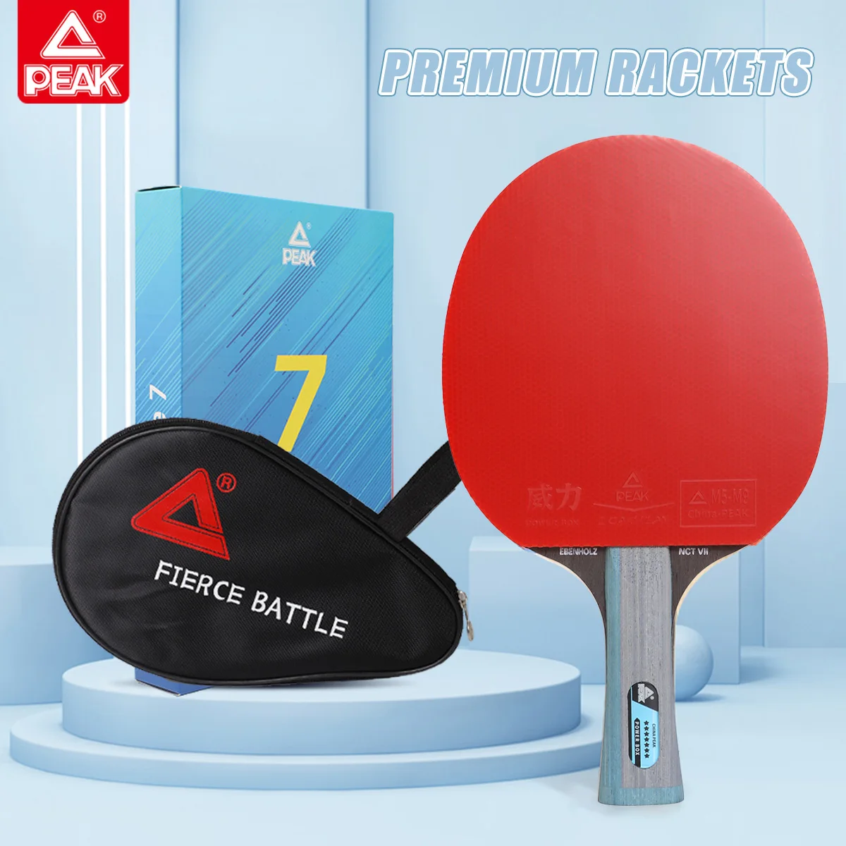 PEAK-7-Star-Ping-Pong-Racket-Carbon-Offensive-Table-Tennis-Racket ...