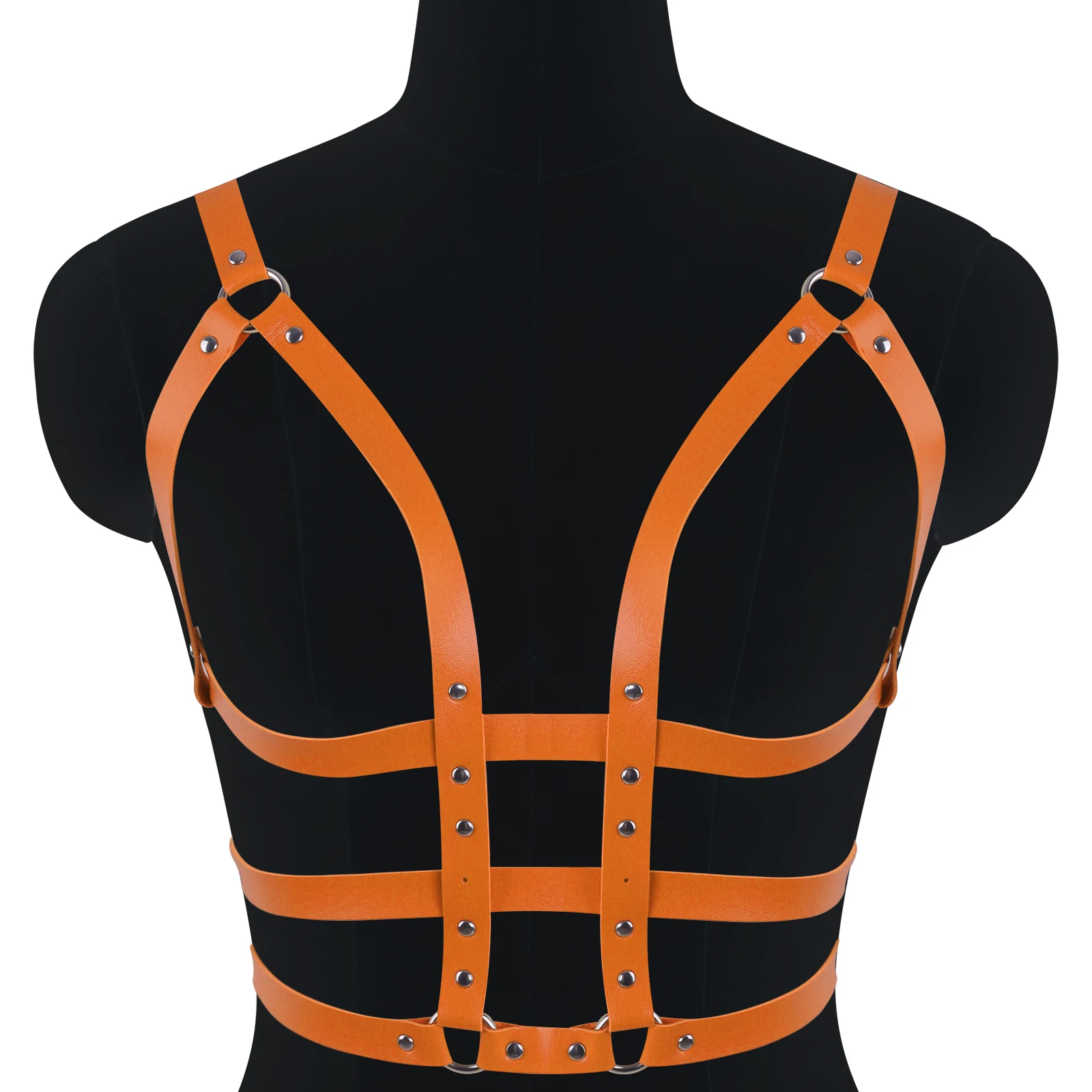 Harness-For-Women-Sexy-Garters-Faux-Leather-Ladies-Body-Bondage-Cage ...