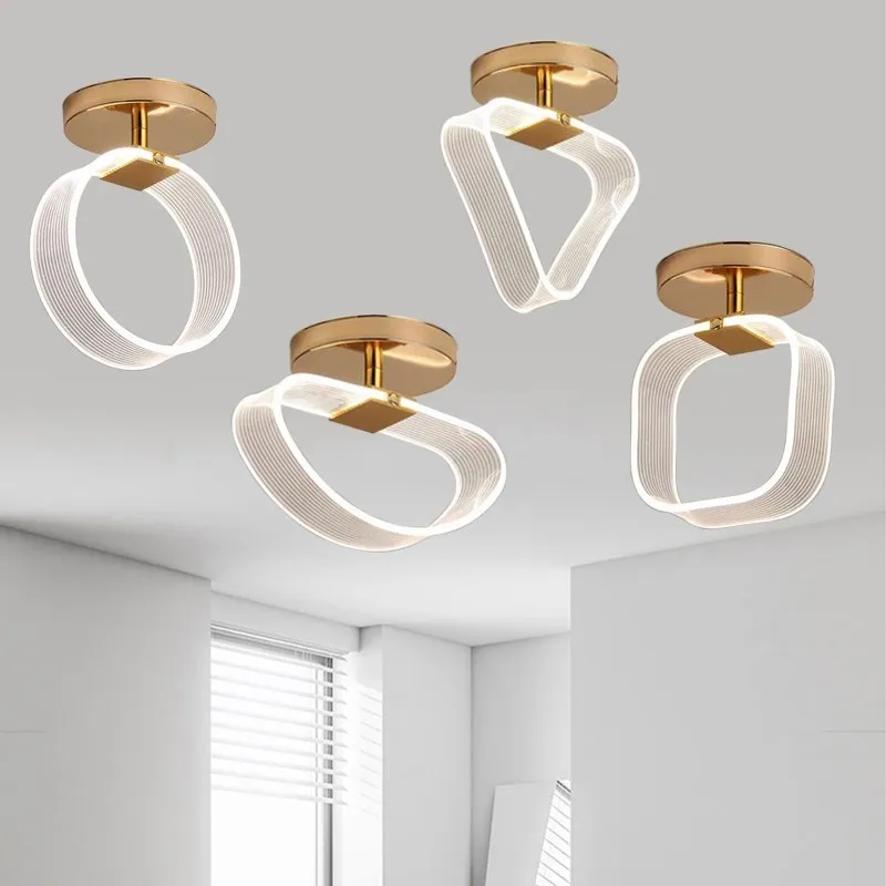 LED-Ceiling-Light-Modern-Acrylic-Geometry-Linear-Decoration-Lamp-For ...